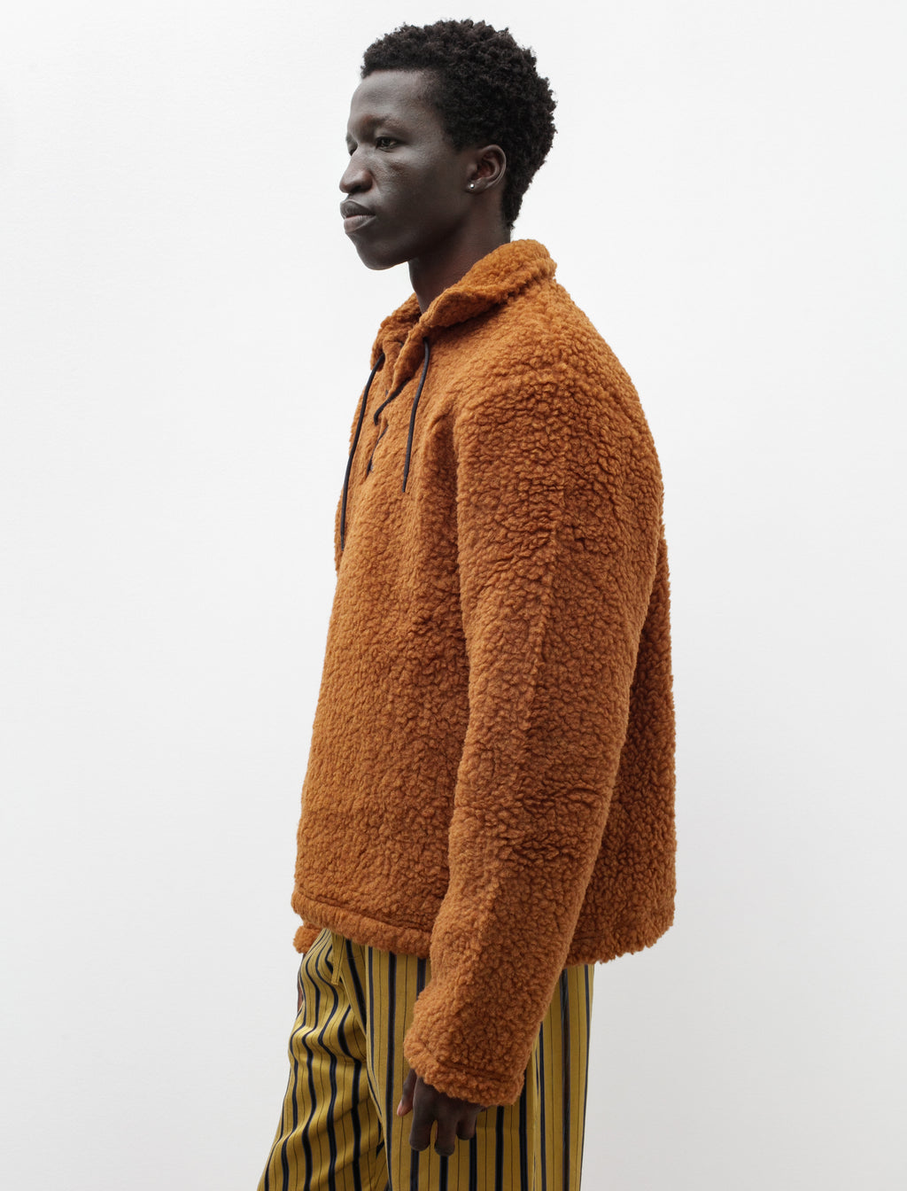 Bode Fleece Tie Up Pullover Caramel – Neighbour