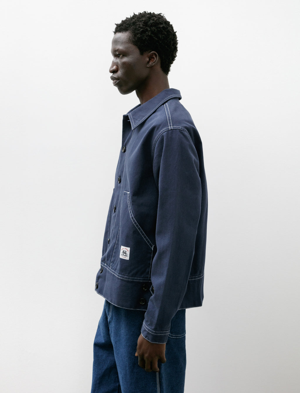 Bode Knolly Brook Side Tab Jacket Dark Navy – Neighbour