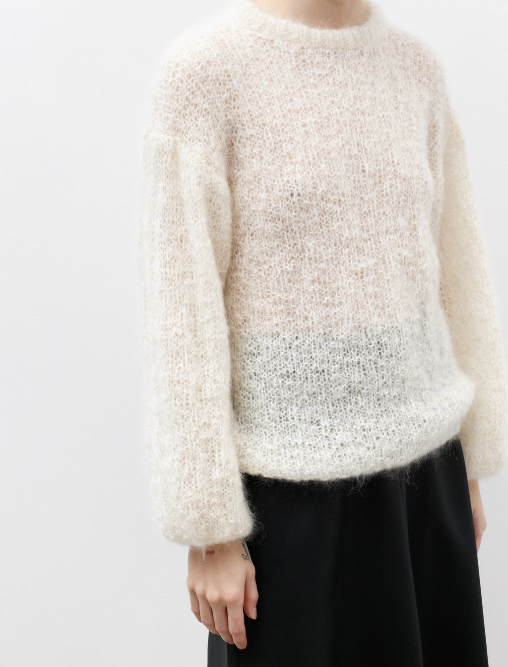 Casey Casey Stitch Crew Neck Mohair Ivory – Neighbour