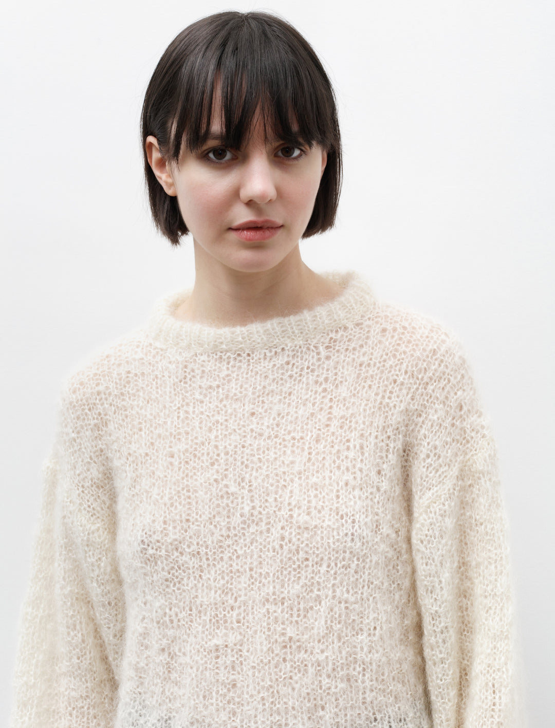 Casey Casey Stitch Crew Neck Mohair Ivory – Neighbour