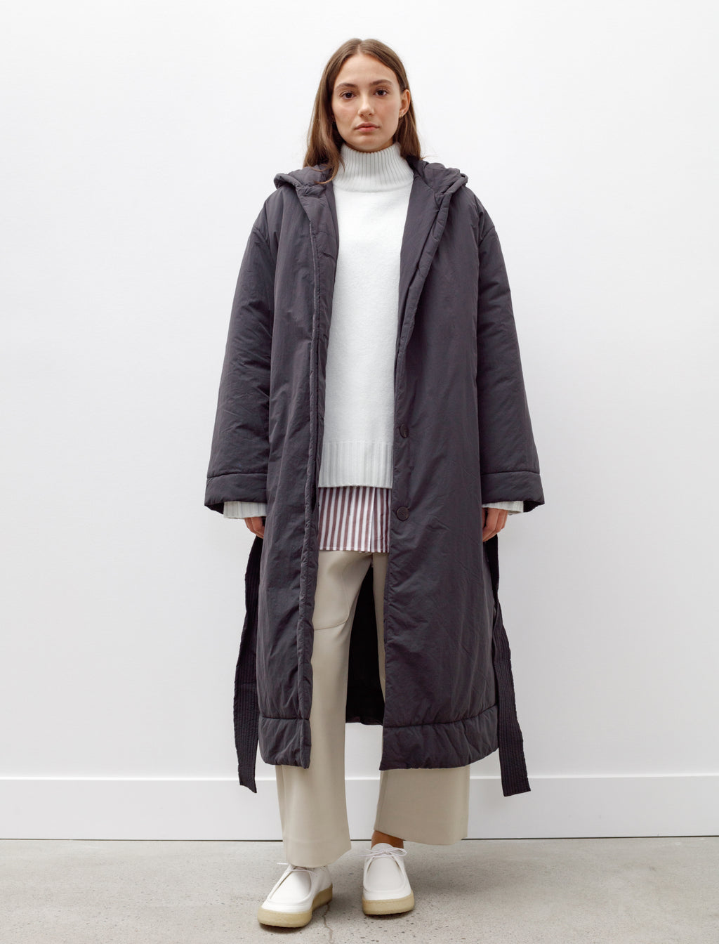 Studio Nicholson Kariba Belted Wrap Puffer Coat Black – Neighbour