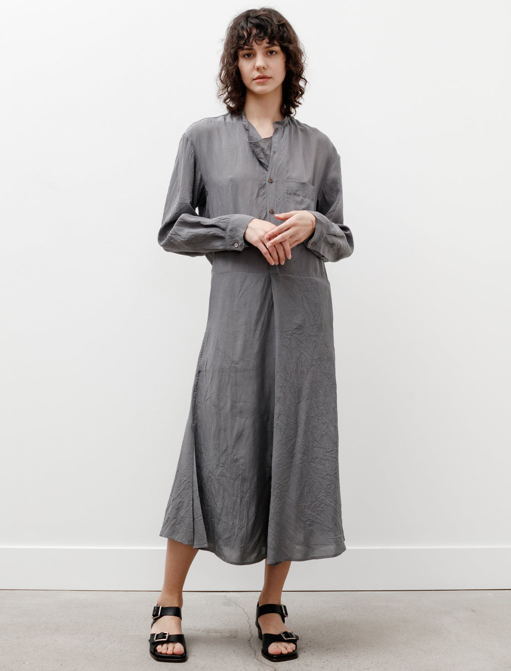 Lemaire Gusset Collar Shirt Dress Aluminum – Neighbour