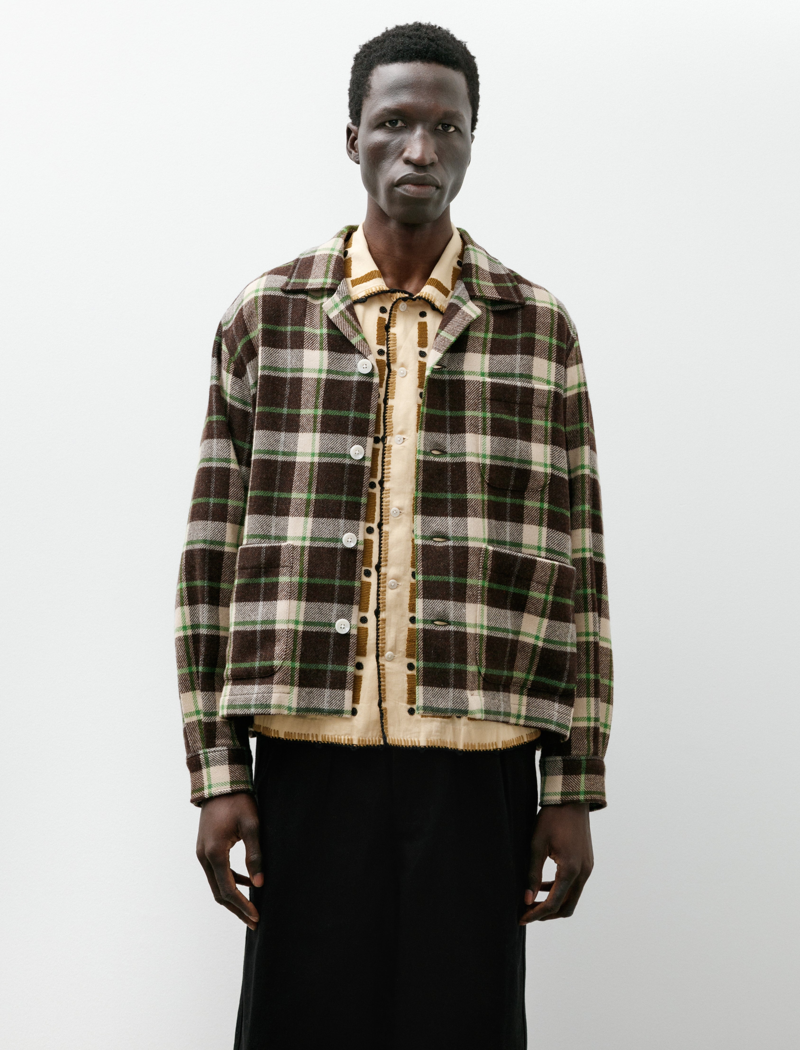 Bode Woodcrest Overshirt Brown Green – Neighbour