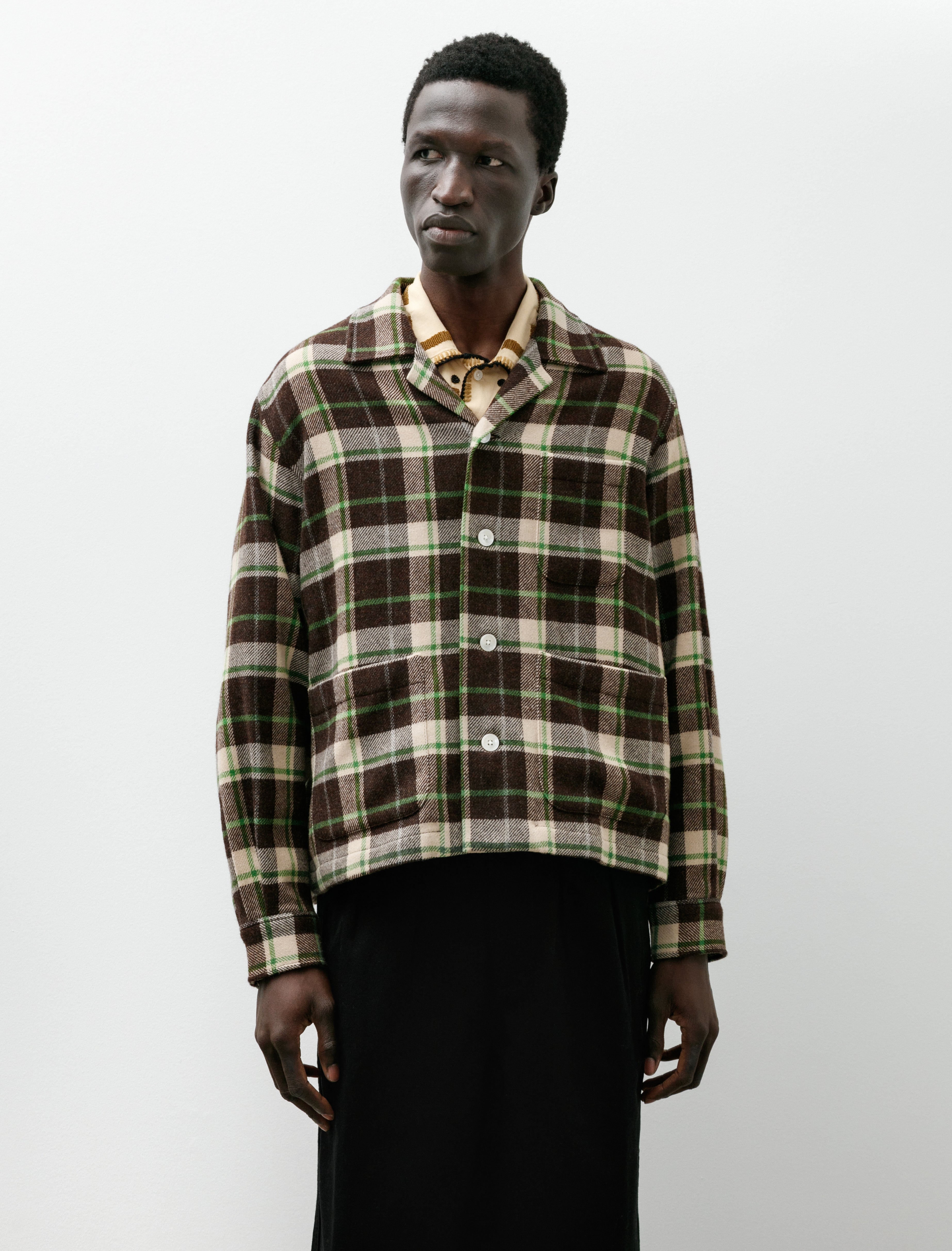 Bode Woodcrest Overshirt Brown Green – Neighbour