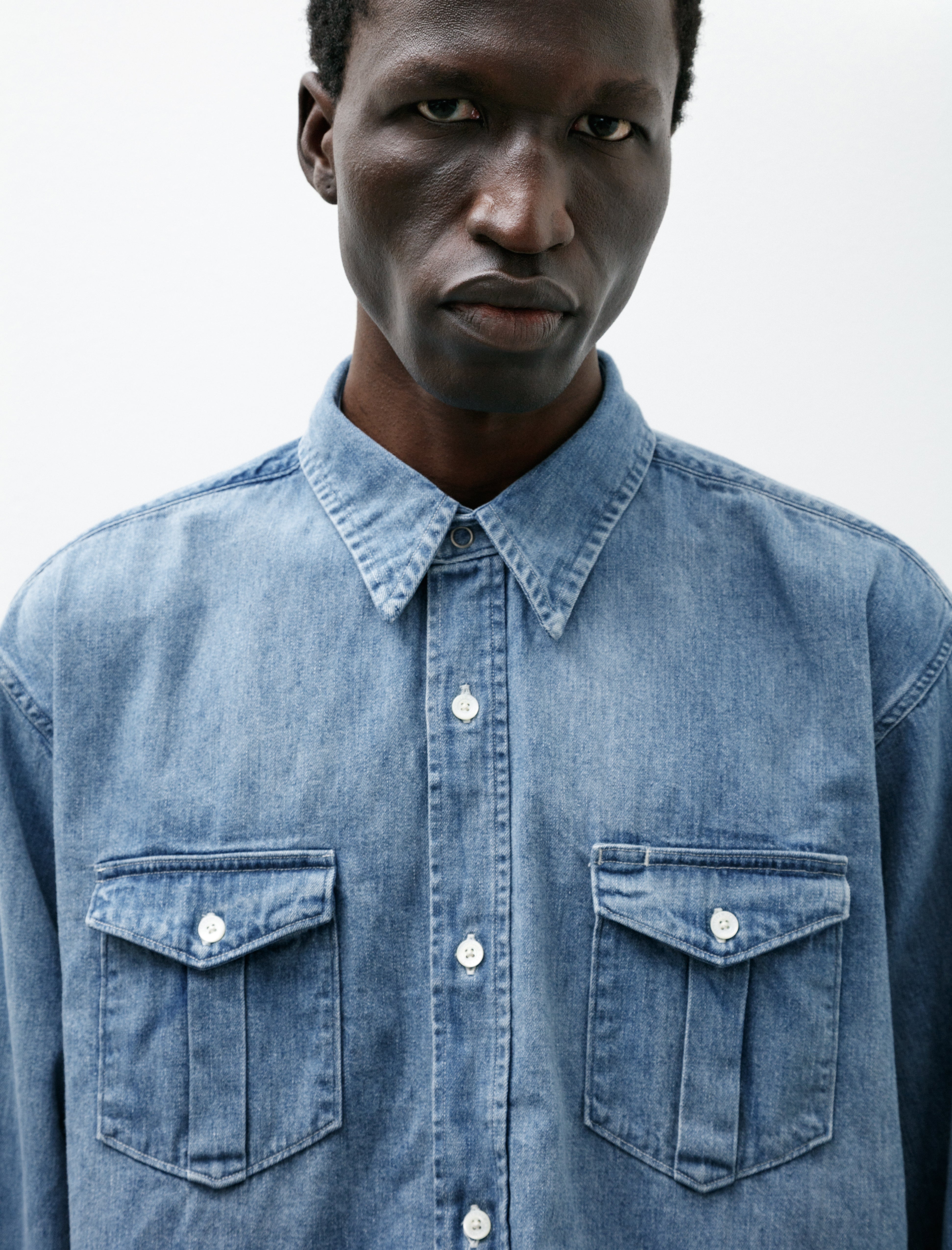Denim Workaday Shirt Indigo Fade – Neighbour