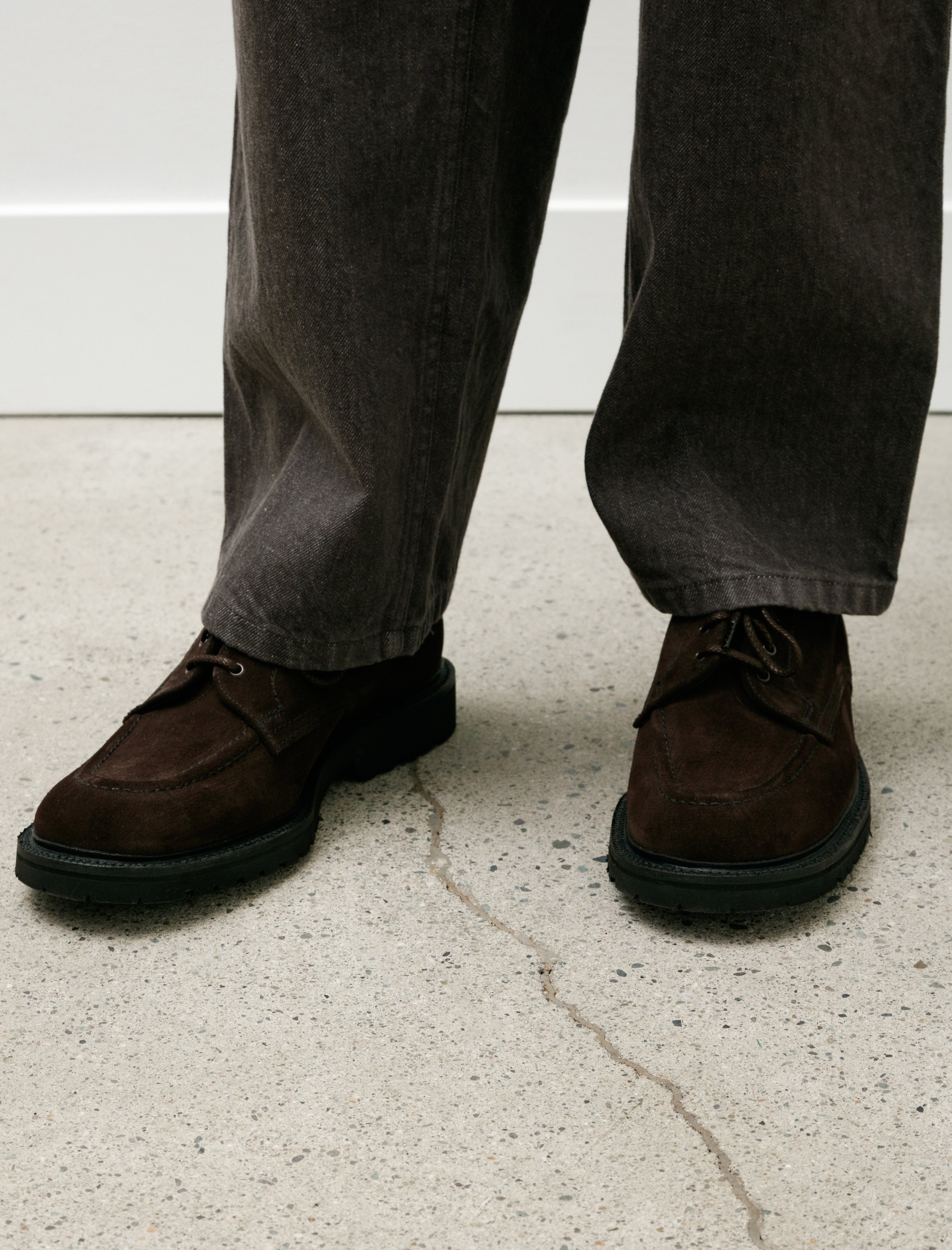 James Coward x Sanders Apron Toe Derby Pinnter Suede – Neighbour