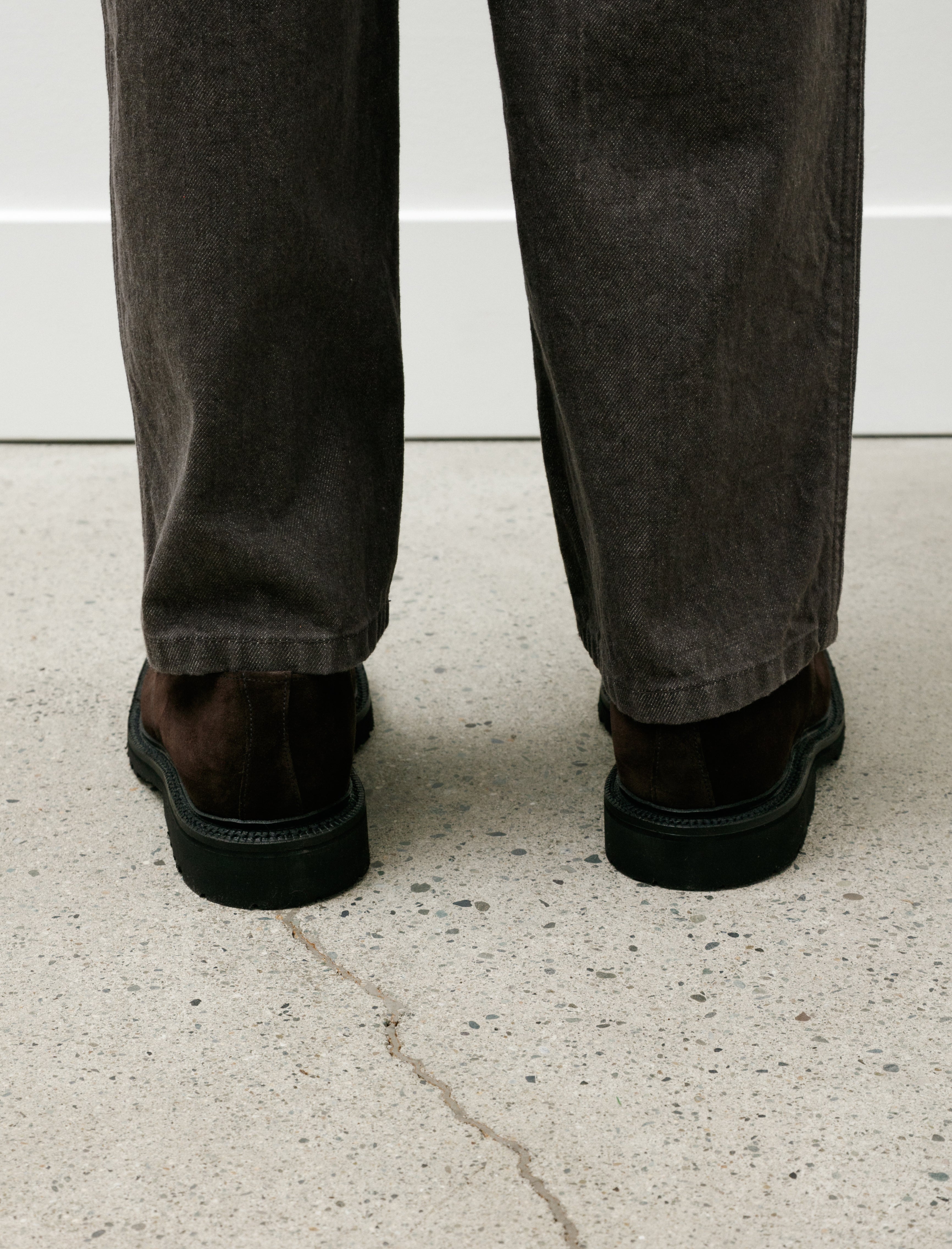 James Coward x Sanders Apron Toe Derby Pinnter Suede – Neighbour