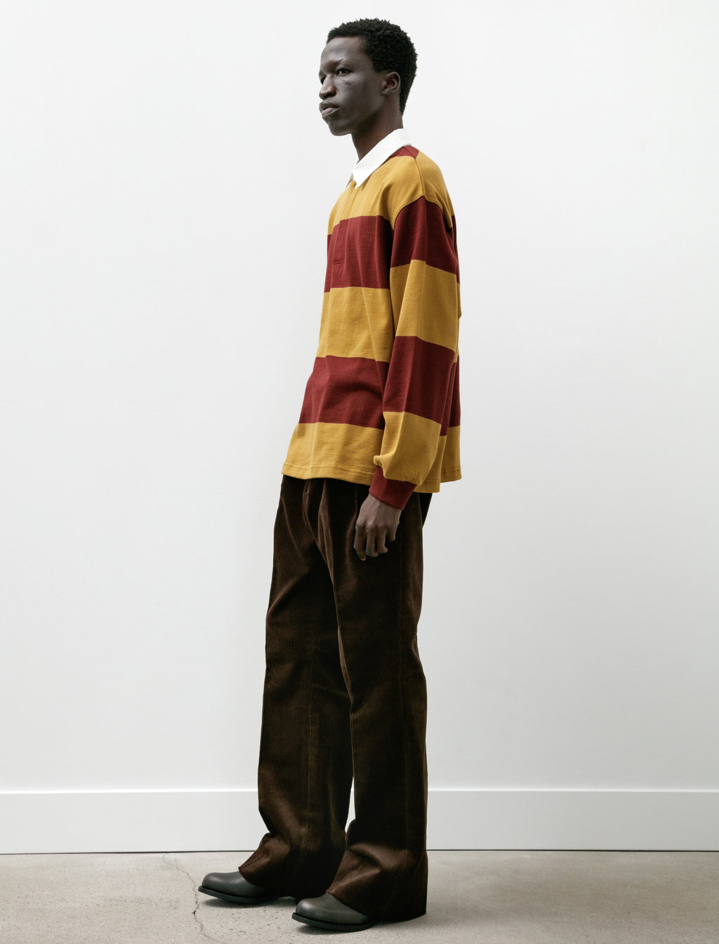 Neat High Density Corduroy Flare Brown – Neighbour
