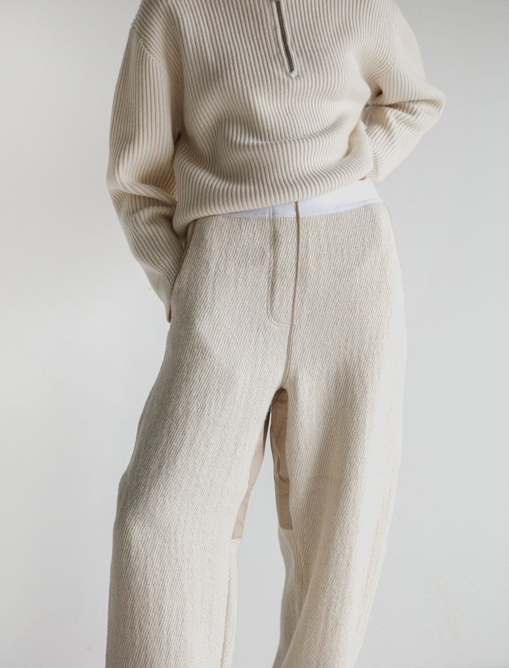 Acne Studios Pannia Twill Pants Ecru – Neighbour