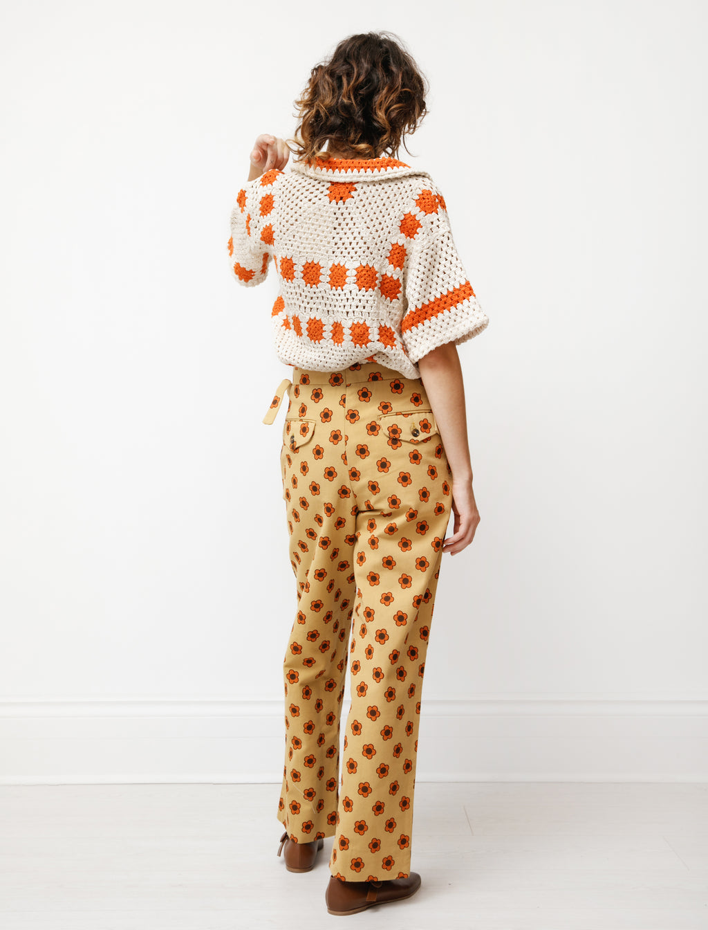 Bode Orange Daisy Trousers – Neighbour