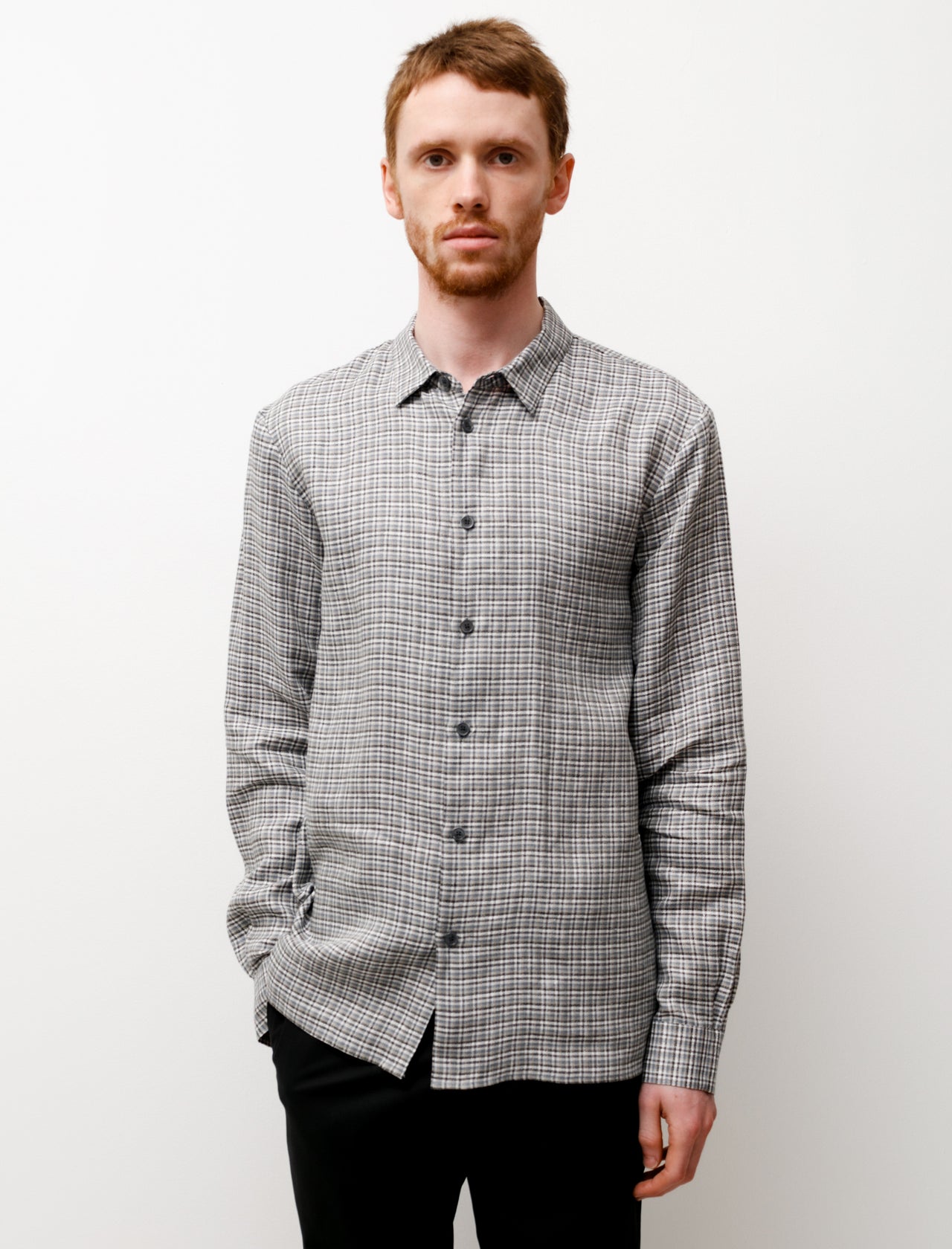 Stephan Schneider Shirt Speedcuber Check Grey – Neighbour