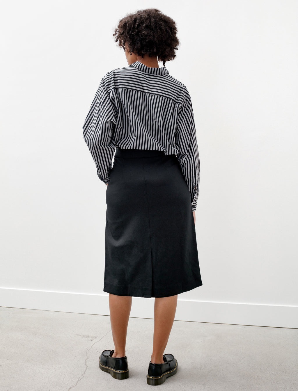 Studio Nicholson Gado Dry Wool Twill Zip Skirt Black – Neighbour
